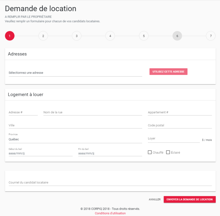 Comment remplir une demande de location en ligne ? - ProprioLocation